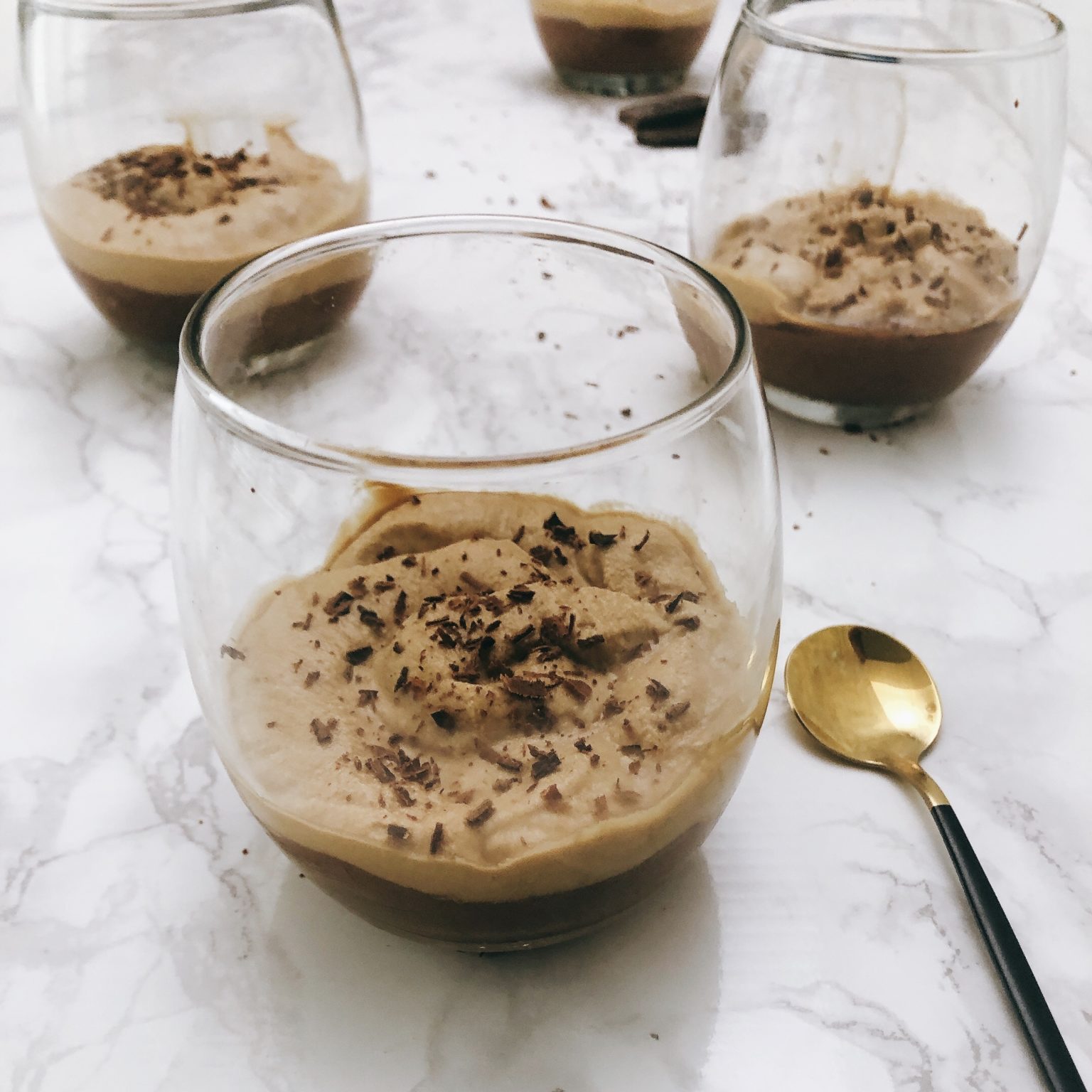 Chocolate and coffee mousse recipe - Blue Fufu