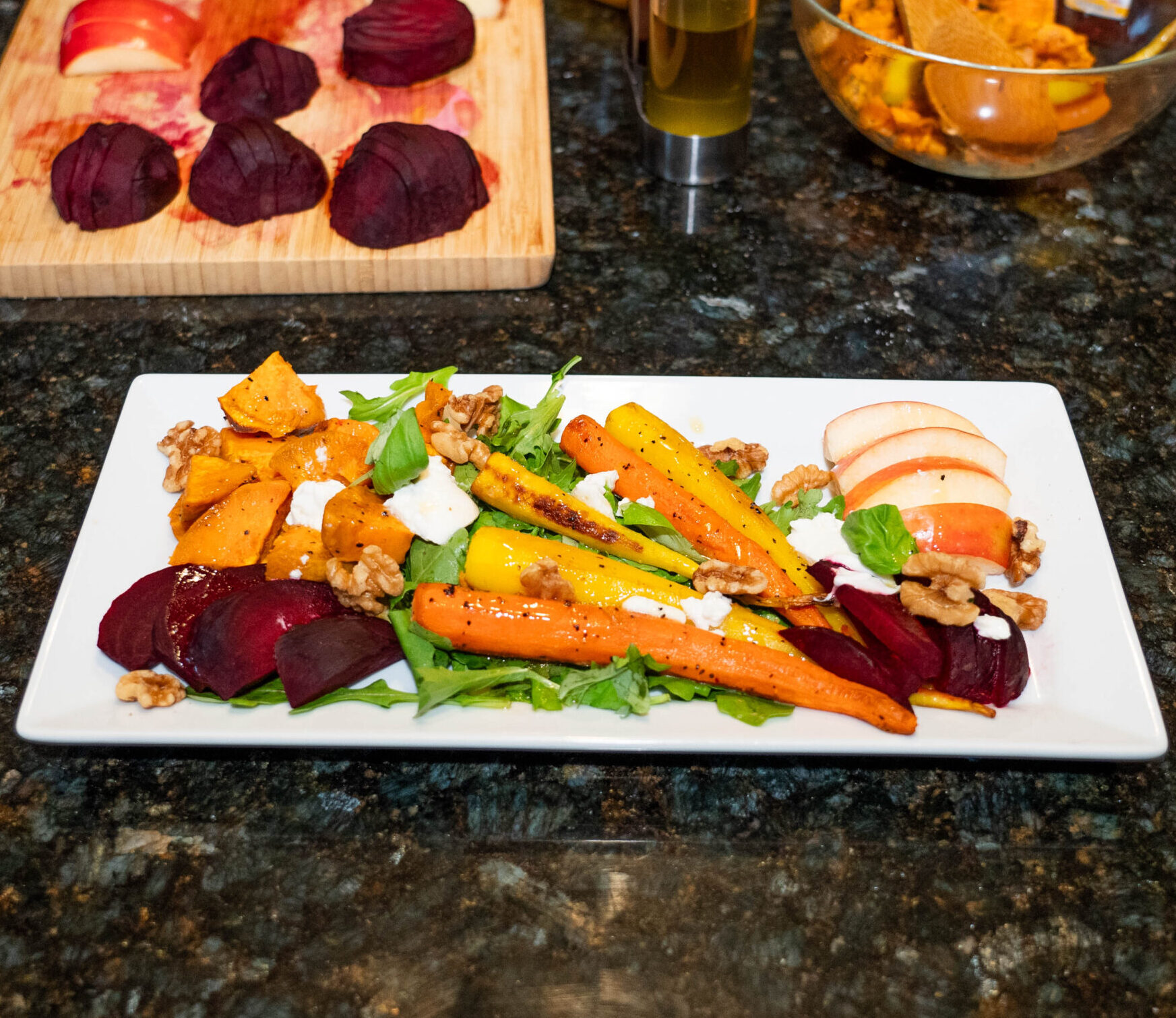Winter salad with beets and carrots - Blue Fufu